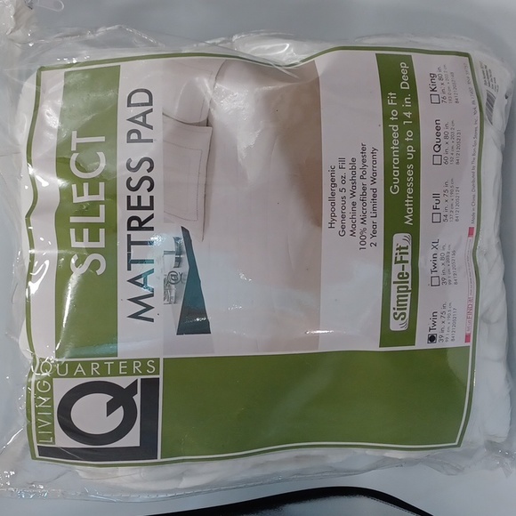 Living Quarters | Bedding | Living Quarters Twin Select Mattress Pad ...